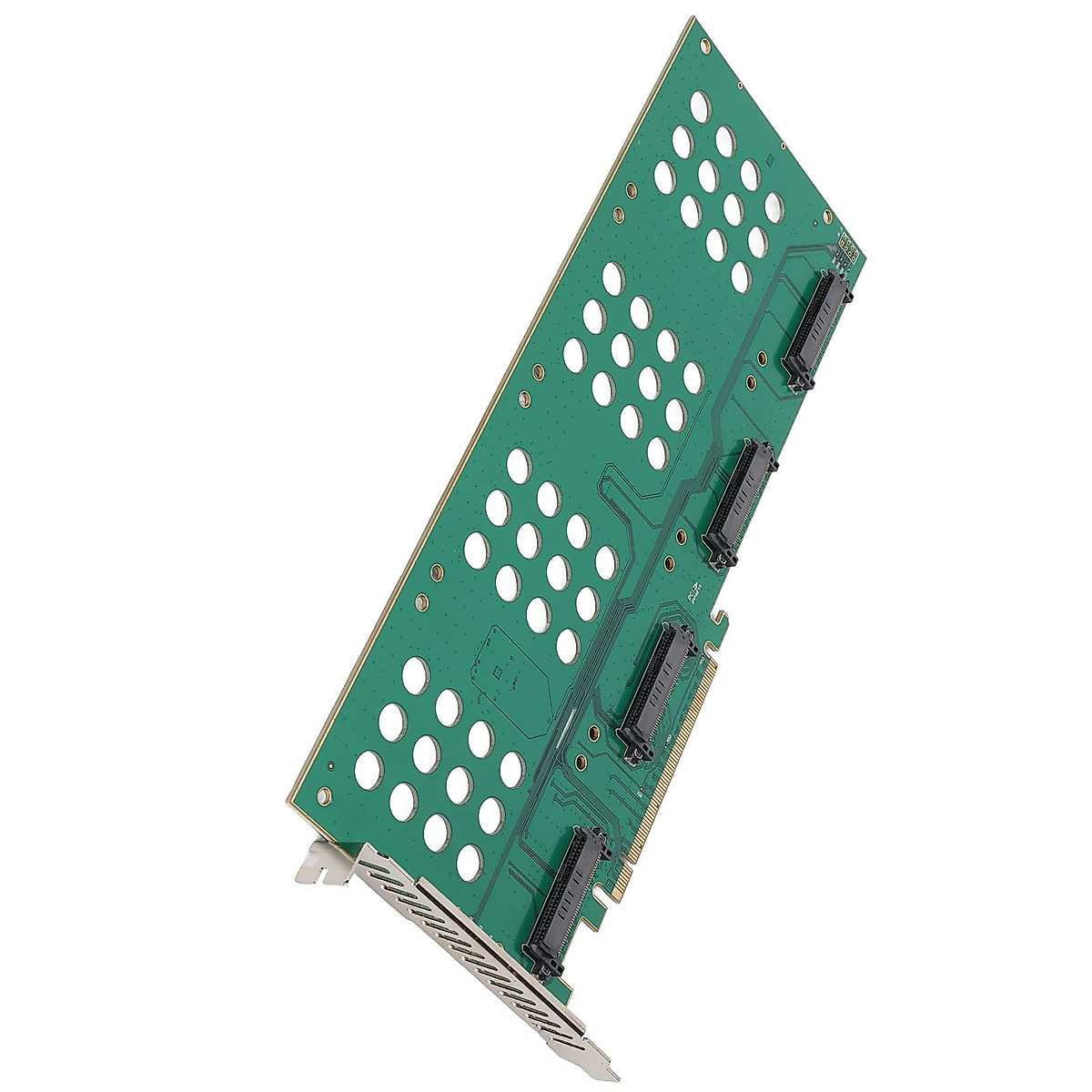 X16 Disk Array Extension, Drive Free Easy to Install Portable Nvme Pcie Card for 2.5in U.2 NVMe SSD‑SFF‑8639 PCIe Adapter