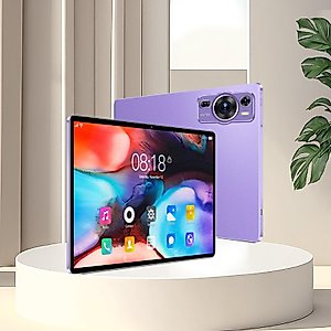 kcavykas Upgraded 10.1-Inch Tablet Computer 10 Core 2+32g Android Ultra-Thin HD Screen Learning Game Video Office Tablet Supports Double Sim Communication Function,8000mah Battery (Purple)