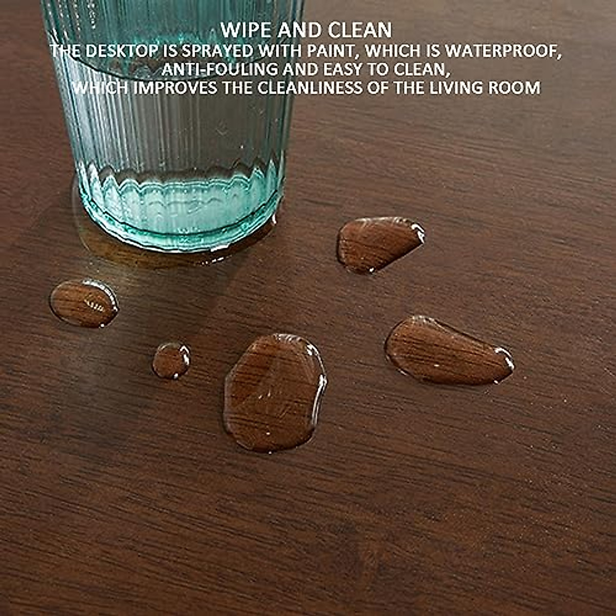 AAMNA Mini Coffee Table with V Base, Vintage Round End Tables, Sofa Table for Dining Room, Living Room, Kitchen, Bedroom, Sofa Side, Bedside,B