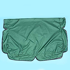 Cabilock Patio Swing Canopy Cover Outdoor Swing Canopy Replacement Chair Canopy Seat Furniture Sunshade UV Block Garden Swing Cover for Patio Yard Seat - Three seat 249x185cm (Green)