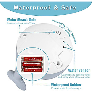 ZHENDUO Baby Bath Toys, Light Up Bath Toys, Sprinkler Bathtub Toys for Toddlers Infant Kids Boys, Automatic Spray Water Bath Toy, Pool Bathroom Baby Toy