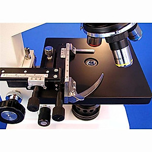 AmScope B100B-MS Compound Binocular Microscope, 40X-2000X Magnification, Brightfield, Tungsten Illumination, Abbe Condenser, Mechanical Stage