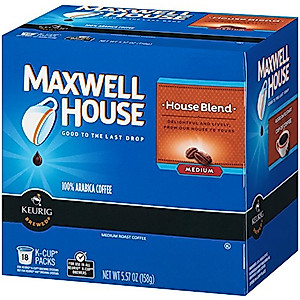Maxwell House House Blend K-CUP Pods, 18 count (Pack of 6)