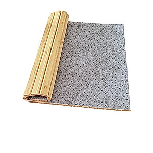 BAMJIUSHANG Bamboo Couch Cup Holder Sofa Arm Tray for Couch Tray Tables Couch arm Table Perfect for Drinks Snacks Remote Control or Phone Great arm Tray for Couch armrest-Narual