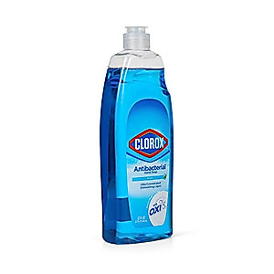 Clorox Antibacterial Hand Soap with OXI | Ultra-Concentrated Liquid Dishwashing Soap | Gentle Foaming Hand Wash, Fresh Scent, 22 Fl Oz