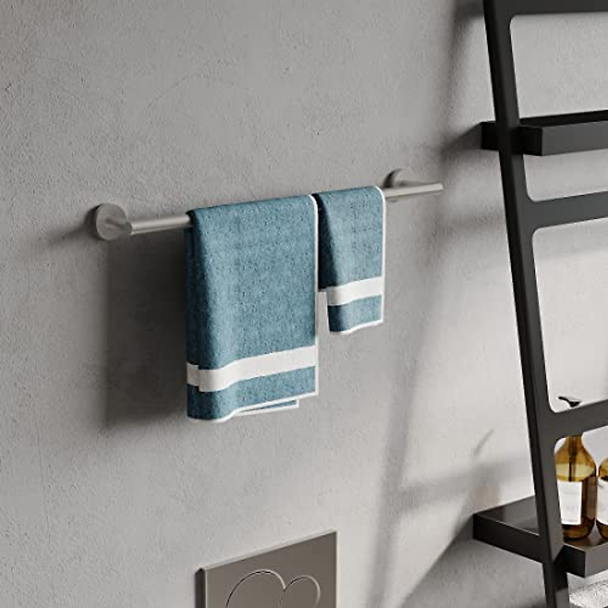 RARXTR 24 Inch Brushed Towel Bar Towel Rack for Bathroom Kitchen Hand Towel Holder Dish Cloths Hanger SUS304 Stainless Steel RUSTPROOF Wall Mount (Brushed Grey)