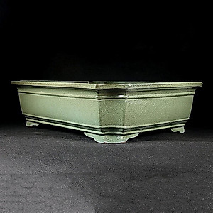 Planters Rectangular Extra-Large Bonsai Flower Pot Indoor and Outdoor Courtyard Balcony Floor-to-Ceiling Plant Pot (Bottom Punch) Flower Pot