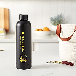 BLACC Bottle Officially Licensed NBA Golden State Warriors Stainless Steel Insulated Water Bottle | 25oz Basketball Thermos