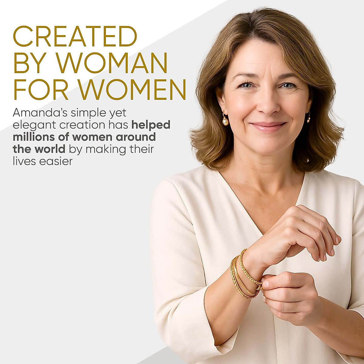 Bracelet Helper Tool - Fastener Helper Tool for Bracelet, Necklace, Jewelry, Watch - Clasp Helper - Portable, Easy-to-Use, Made of Metal