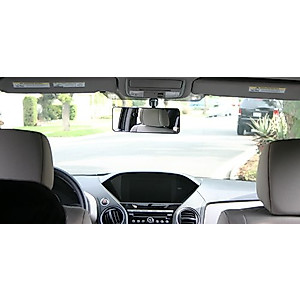 Family Car Mirror by Pikibu® - A better way to see your kids. View ALL your children and your blind spots - 180-degree View - High Definition Clarity