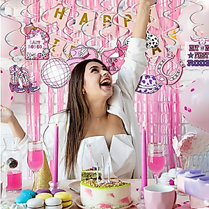 Western Cowgirl Party Hanging Decorations, Let's Go Girls Cowgirl Bachelorette Party Decorations for Western Disco Party Cowgirl Birthday Western Theme Last Rodeo Bachelorette Party Supplies