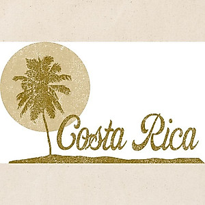 CafePress Palm Tree Costa Rica Tote Bag Natural Canvas Tote Bag, Reusable Shopping Bag