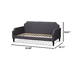 Baxton Studio Daybeds, Twin, Grey