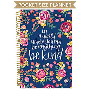 bloom daily planners 2024 (8.5" x 11") Calendar Year Day Planner (January 2024 - December 2024) - Weekly/Monthly Dated Agenda Organizer with Tabs - Be Kind