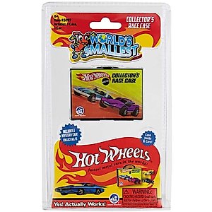 Worlds Smallest Hot Wheels Carry Case, Miniature, Each Sold Separately. Styles Selected at Random
