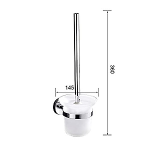 Toilet Bowl Brush Holder for Bathroom Wall Mounted Stainless Steel Rust Resistance Cleaning Tools Bathroom Accessories