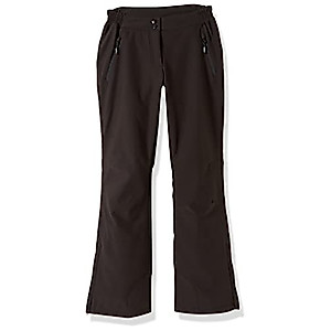 Outdoor Ventures Women's Snow Pants Waterproof Windproof Outdoor Fleece Lined Softshell Insulated Ski Pants with Boot Gaiters