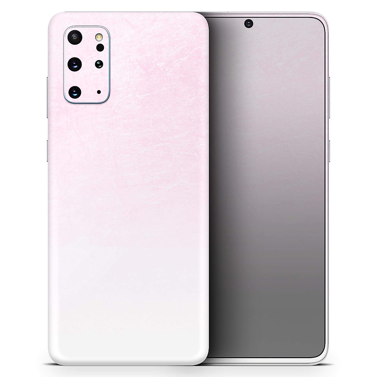 DesignSkinz Hot Pink Fade to White Protective Vinyl Decal Wrap Skin Cover Compatible with The Samsung Galaxy S20 (Screen Trim & Back Glass Skin)