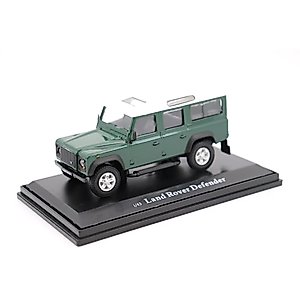 Motor city classics 1:43 Land Rover Defender British Green - Optimum Diecast