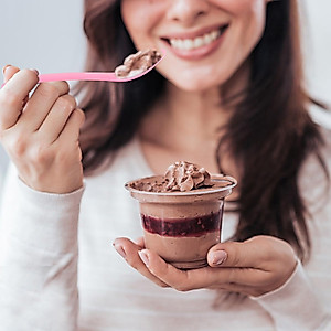 Mini Ice Cream Dessert Taster Spoons Multi Colors Disposable Plastic Tasting Spoons for Ice Cream, Yogurt