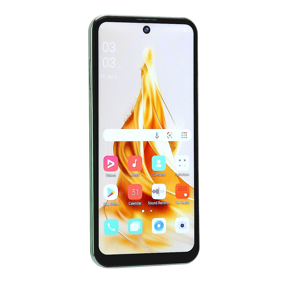 SHYEKYO Face Unlock Phone, 100-240V 6GB RAM 128GB ROM 24MP Rear 8MP Front Camera HD Mobile Phone for Home (#1)