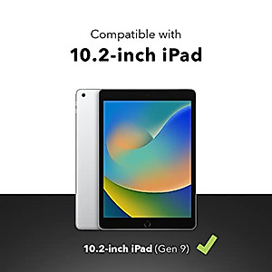 ZAGG Pro Keys Detachable Case and Wireless Keyboard for Apple iPad Pro 10.2", Multi-Device Bluetooth Pairing, Backlit Laptop-Style Keys, Apple Pencil Holder, 6.6ft Drop Protection, Lightweight, Black