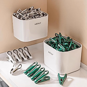 (36PCS White) Plastic Clothes Clips, Clothes Line Clips, Cloth Pegs for Hanging Clothes, Laundry Clothes Pins, Versatile Clips for Bags, Food, and Pic(Ideal for Apartments, Small Size)