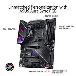 ASUS ROG Strix X570-E Gaming ATX Motherboard with PCIe 4.0, Aura Sync RGB Lighting, 2.5 Gbps and Intel Gigabit LAN, WiFi 6 (802.11Ax), Dual M.2 with Heatsinks, SATA 6GB/S and USB 3.2 Gen 2 (Renewed)