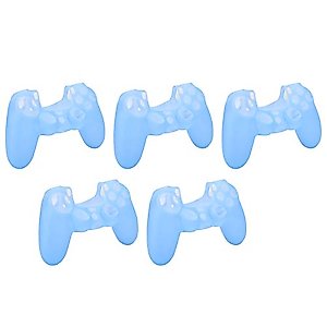 Protective Case Cover Soft Texture Non‑Slip for PS4 Game Machine(Blue)