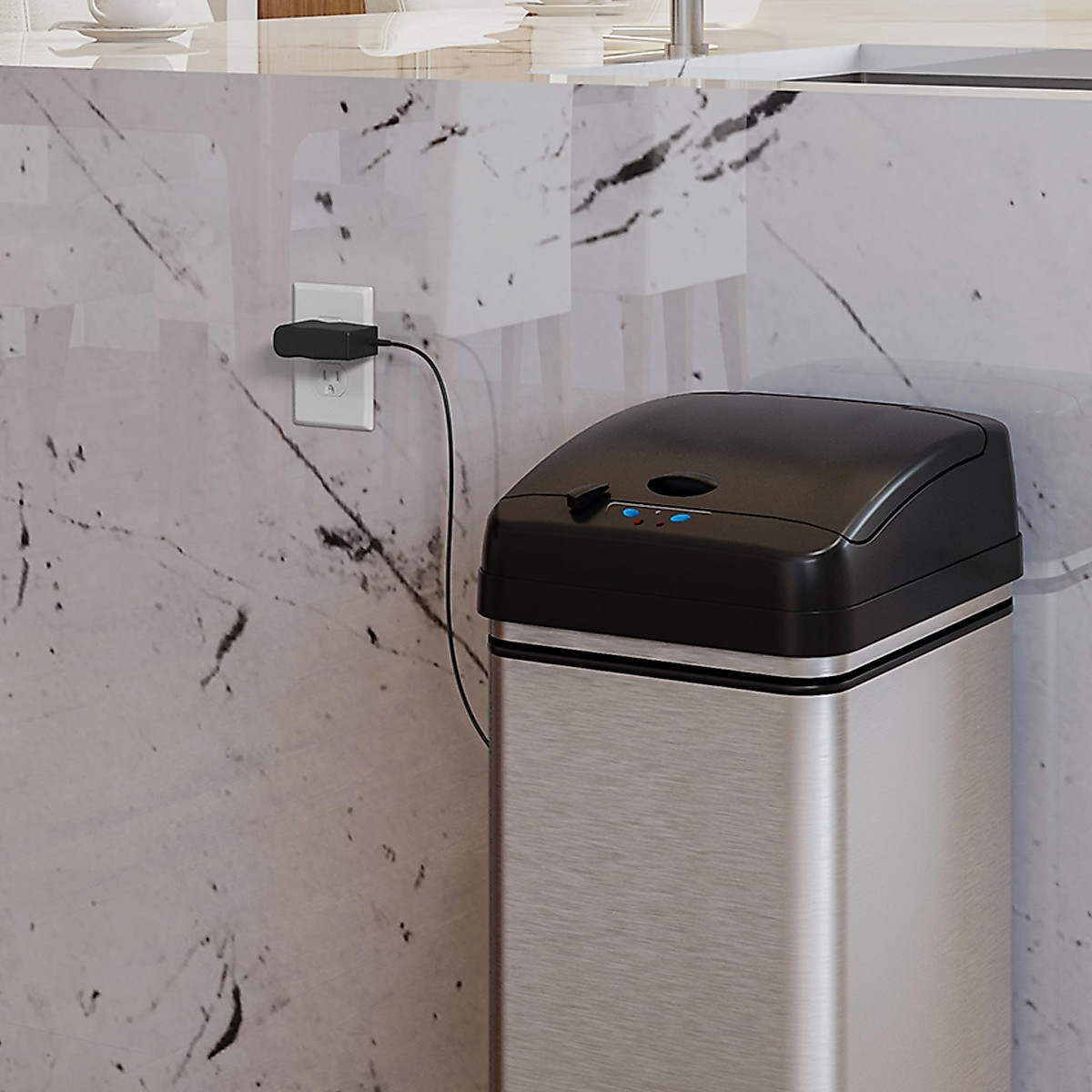 iTouchless AC Power Adapter for Automatic Sensor Trash Cans, Official and Manufacturer Certified, UL Listed, Energy Saving