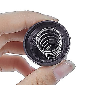 AA Battery Push Button Ignitor Caps, 2Pcs Igniter Replacement Caps with Springs for Gas Fire Pit, BBQ, Grill, Barbecue Spark Generator, With 0.866inch (22mm) mounting thread