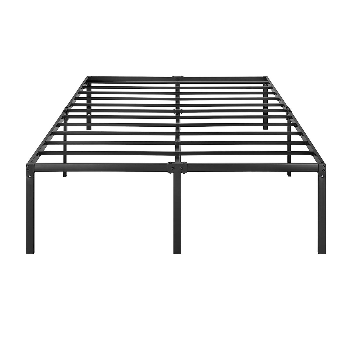 IMUsee Heavy Duty 18.3 inch Queen Size Platform Bed Frame with Large Under Bed Storage Space, Sturdy Metal Frame/Mattress Foundation/No Box Spring Needed/Easy Assembly/Noise-Free