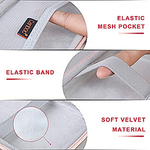 Canboc Hard Carrying Case for KODAK Printomatic Digital Instant Print Camera, Mesh Bag fit Zink Paper, Cable, Rose Gold