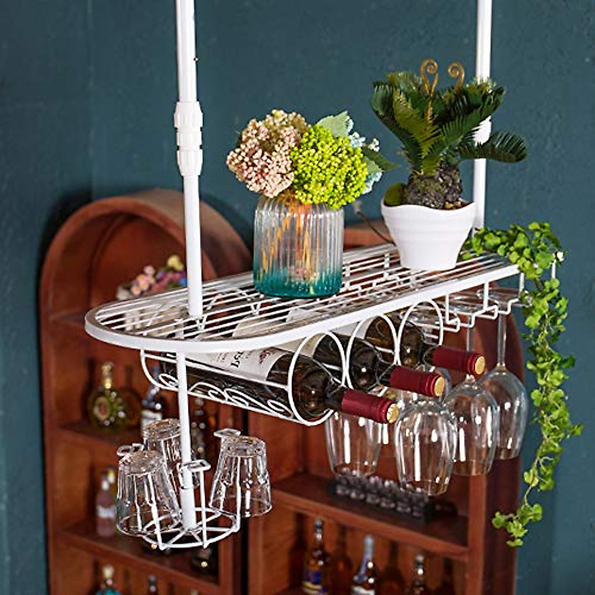 European Wine Rack Goblet Upside Down Home Creative Living Room Decoration No Crystal Section A, Crystal Section b J1031, PIBM, a,