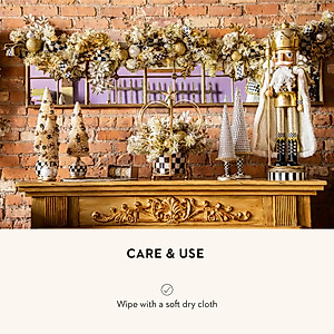 MACKENZIE-CHILDS Beaded Tabletop Christmas Tree, Christmas Decor, Glam Up Platinum