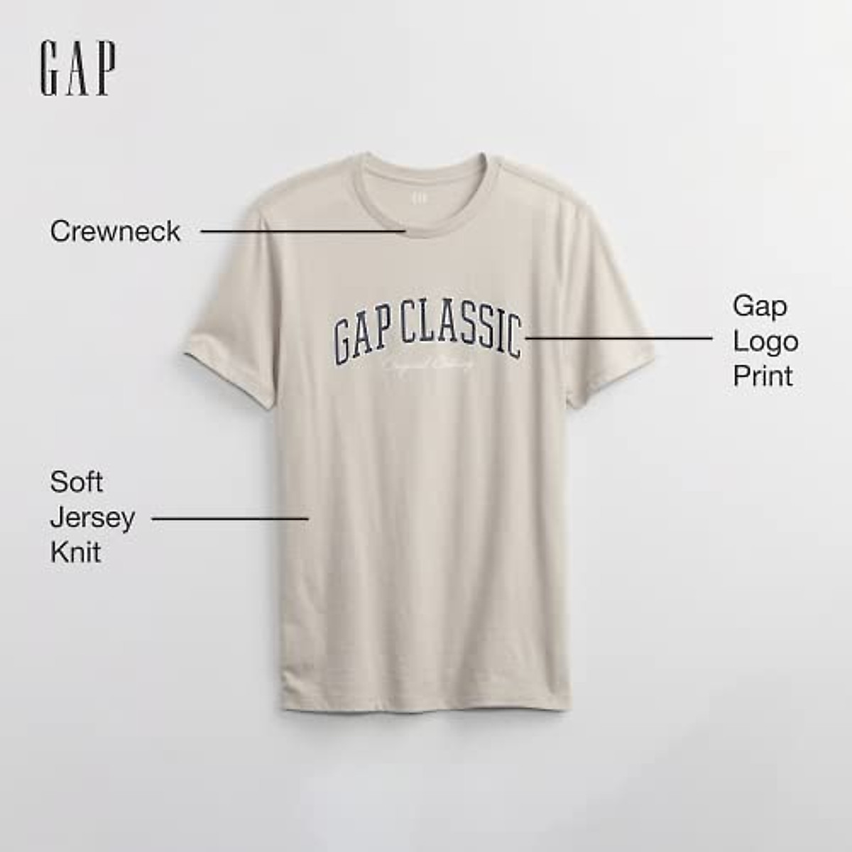 GAP Mens Vintage Logo Short Sleeve T-Shirt T Shirt, Gasoline Green, Large US