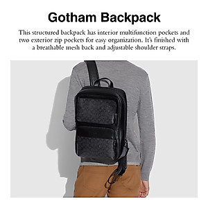 COACH Signature Gotham Backpack Ji/Charcoal/Black One Size