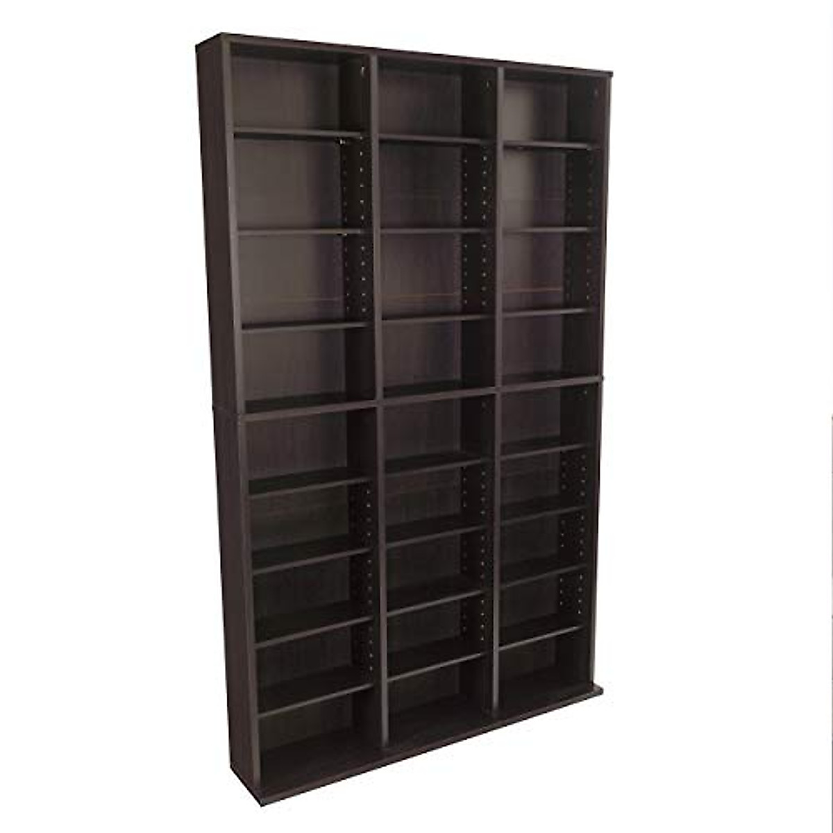 Atlantic Oskar Adjustable CD/DVD/Blu-ray Media Cabinets - Holds up to 756 Discs, 12 Adjustable Shelves Provide Flexible Storage