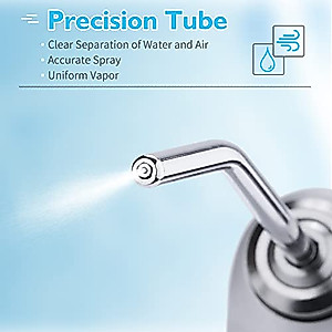 Dental 3 Way Syringe Triple Air Water Spray Syringe with 2 Metal Alloy Tips Tube Nozzles
