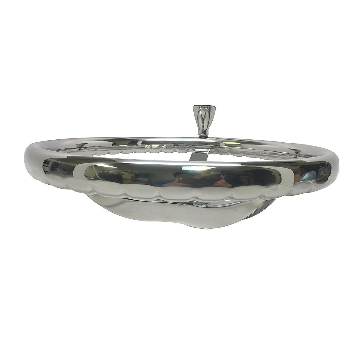 Pactrade Marine Boat 3 Spoke SS Steering Wheel Turning Knob Finger Grips Nut Cap, 13-1/2" L