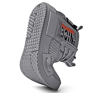 Eowathy Men’s High Top Fashion Sneaker Casual Slip on Walking Shoes for Men