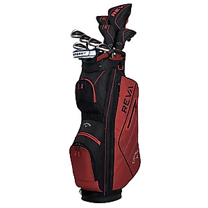 Callaway Golf Women's REVA Complete Golf Set (Right, 11 Pieces (Regular), Red)
