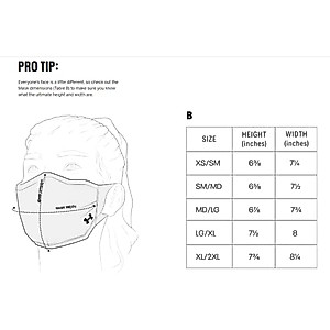 Under Armour Unisex Sports Mask, Midnight Navy (410)/Silver Chrome, Medium/Large