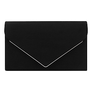 Naimo Suede Evening Bag Clutch Handbag Velvet Flap Envelope Clutches Wedding Party Prom Bridal Purse