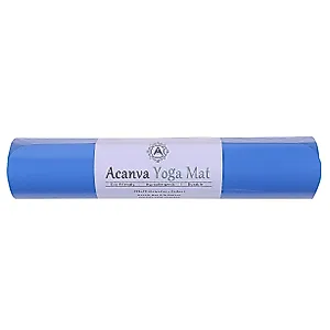 Acanva TPE Non-Slip Yoga Mat with Carrying Bag and Strap, Blue