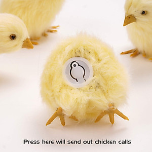 4 Pcs Realistic Plush Little Chick Figurine Lifelike Furry Animal Toy Simulated Chicken Sound Photography Props Easter Chicks Decor 4 Poses