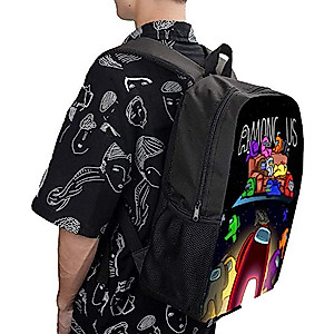 HIONRE Backpack Cartoon Pattern Bookbag For Men Women, High Capacity Light Resistant Durable Backpacks, Suitable For Travel and Outdoor Sports Leisure Backpack 16inches