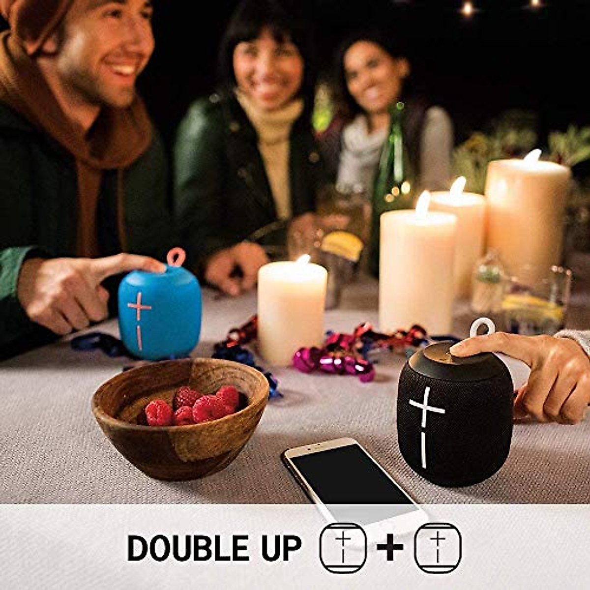 Logitech Ultimate Ears UE WONDERBOOM 2 Bluetooth Speaker - Wireless Boom Box Waterproof with Double-Up Connection (Non Retail Packaging) - (Deep Space)