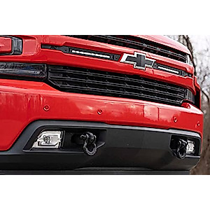 Rough Country Tow Hook Shackle Mounts for 2007-2013 Chevy/GMC 1500 - RS148 , Black