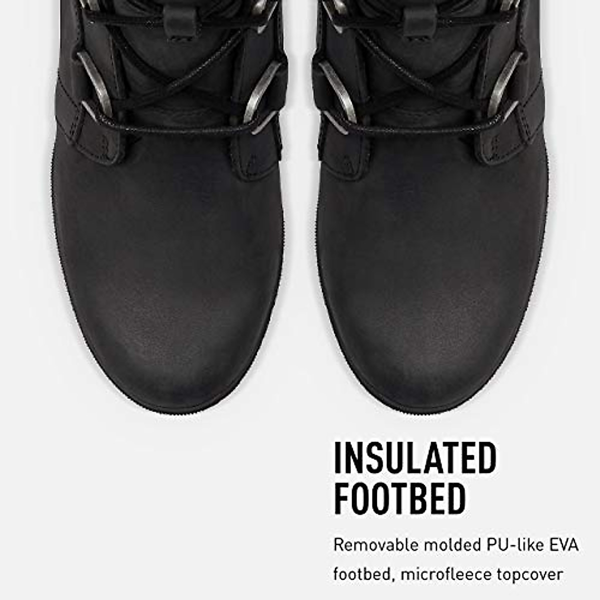 Sorel Women's Joan of Arctic Wedge II Boot - Light Rain - Waterproof - Black - Size 10